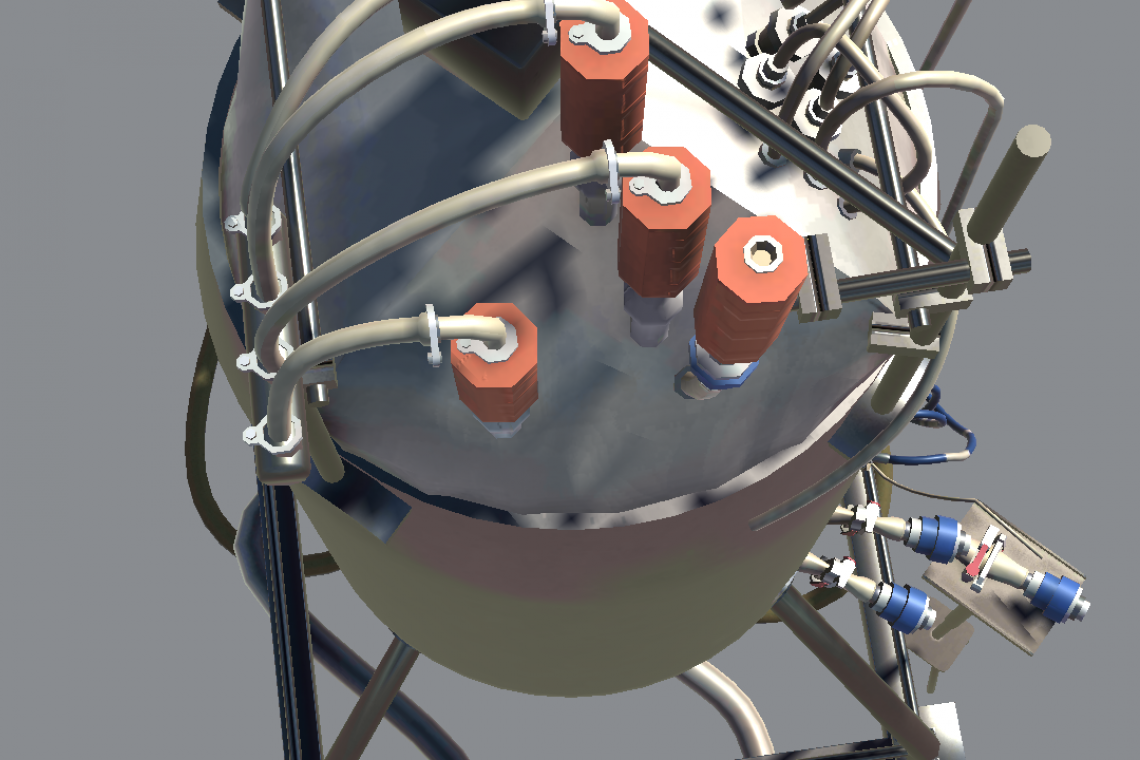 3D bioreactor visualization | 4Experience.co: Virtual Reality Company
