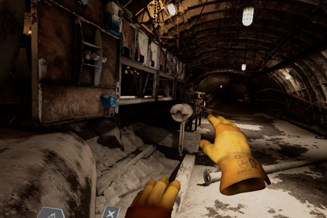 VR mine simulation | our Portfolio | 4Experience.co: Virtual Reality Studio