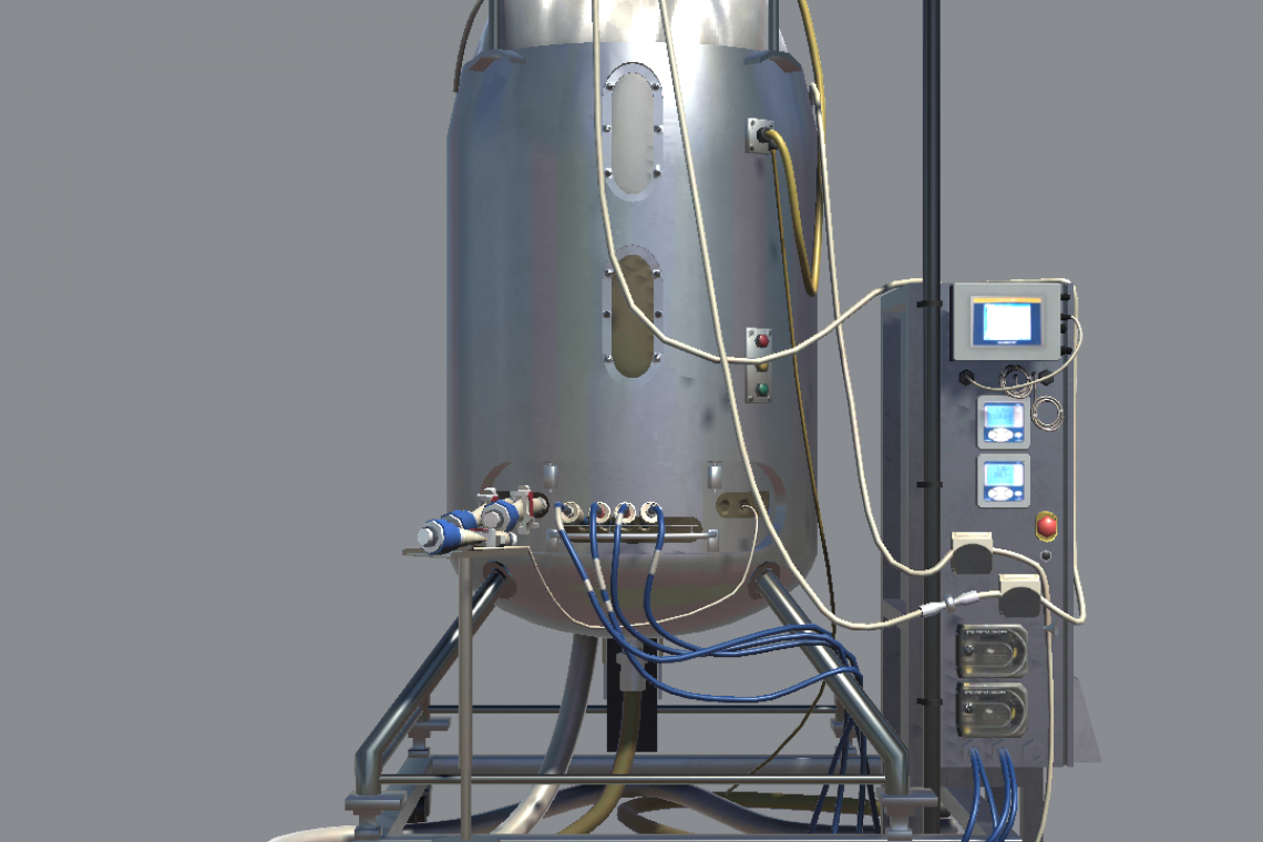 3D bioreactor visualization | 4Experience.co: Virtual Reality Company